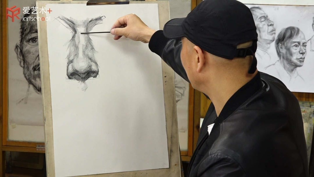 13鼻子画法示范