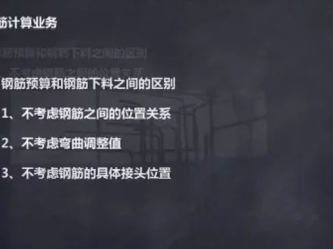 第3集 16G101平法钢筋识图算量 钢筋计算的基本知识