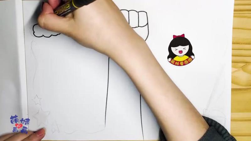 五一劳动节手抄报简单又漂亮,和萌妹老师一起画吧!