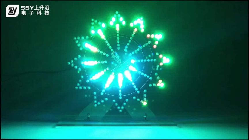 如何制作一个LED旋转摩天轮#创意设计 #拼装模型 #手工制作