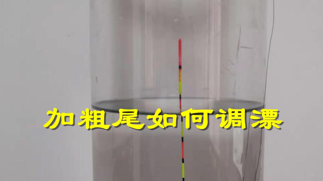 加粗尾的浮漂可以调平水钓两目吗?钓鱼小伙用漂桶为你解答!