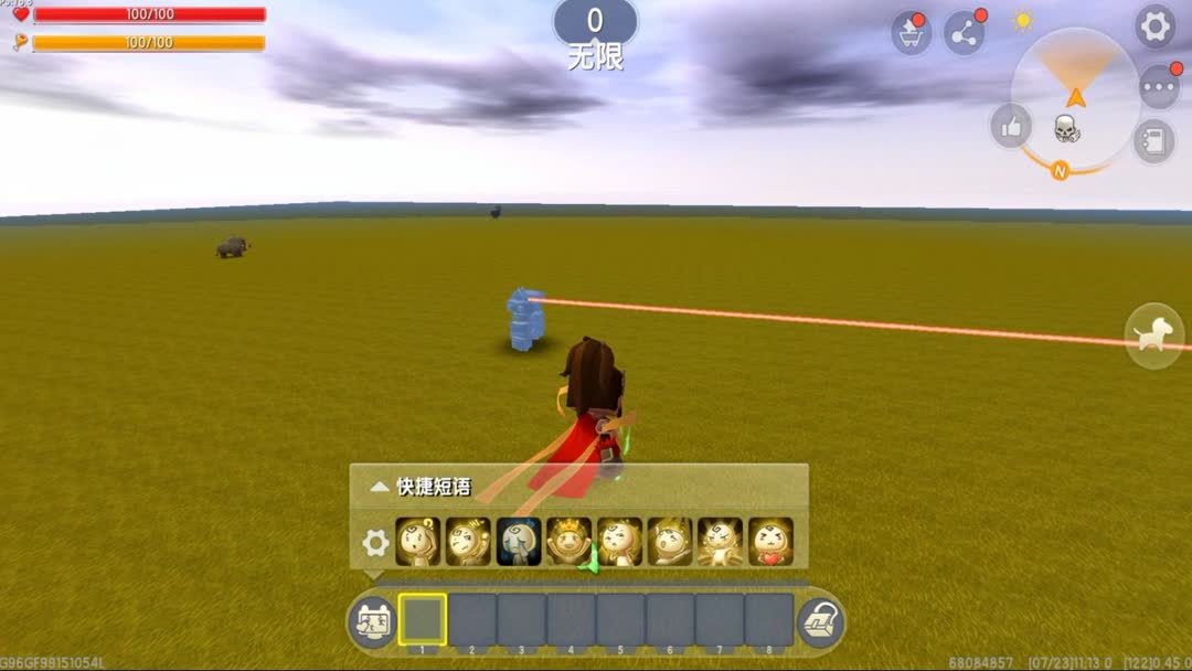 迷你世界:怎么控制远古巨人,这个远古巨人还是个迷你版的