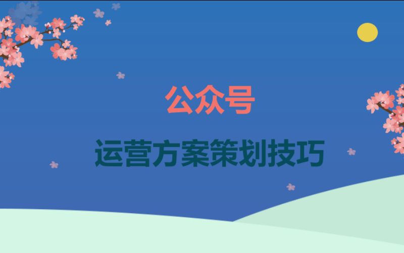 公众号如何,全面运营方案策划