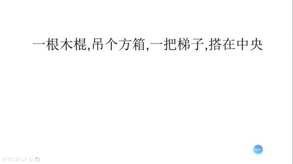 字谜:一根木棍,吊个方箱,一把梯子,搭在中央,猜一字,超简单