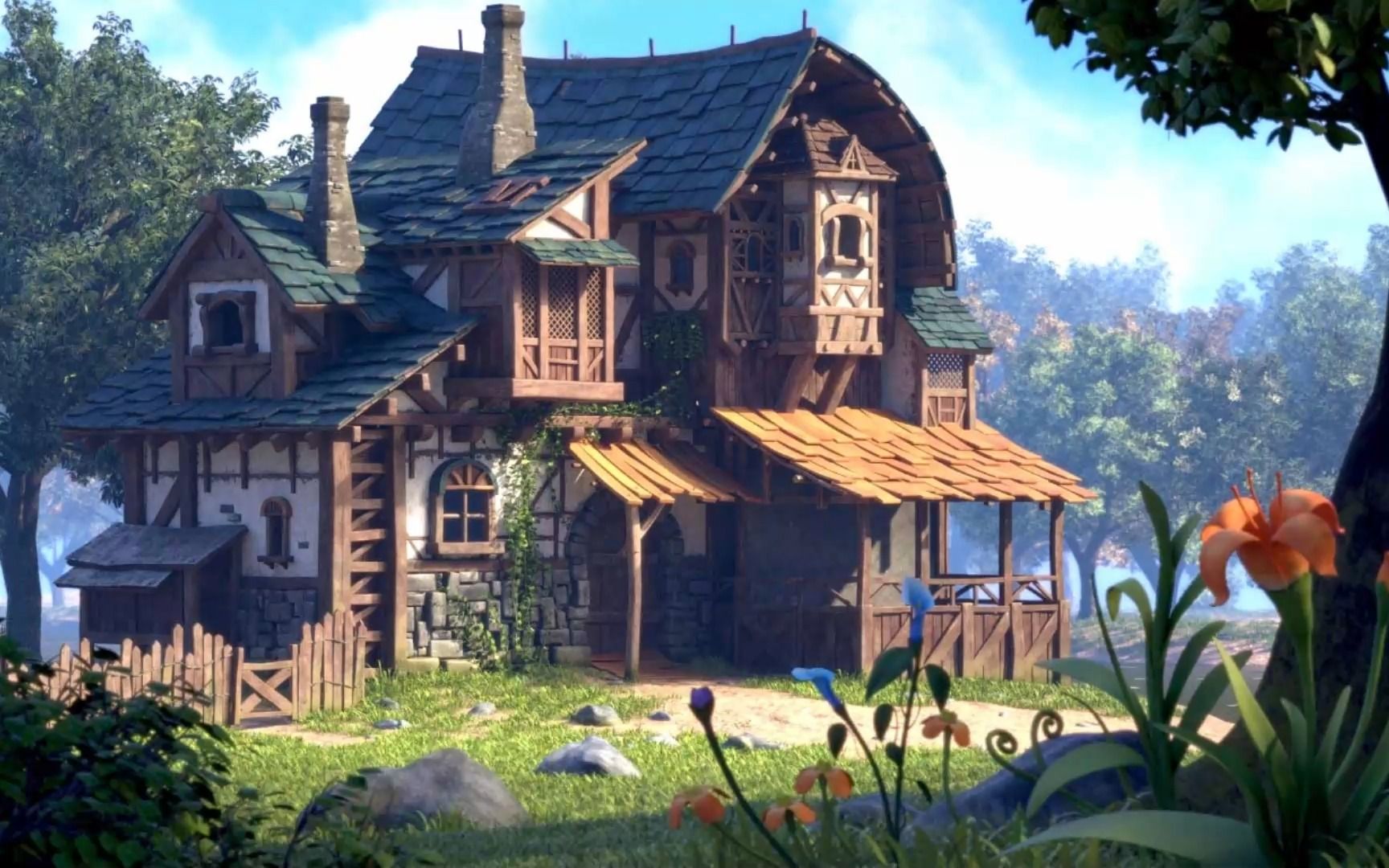 ...建模】一组森林木屋场景模型~从叠盒子开始教你全流程教学讲解制作