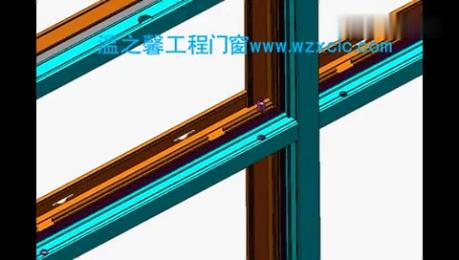 铝合金门窗制作过程视频动画