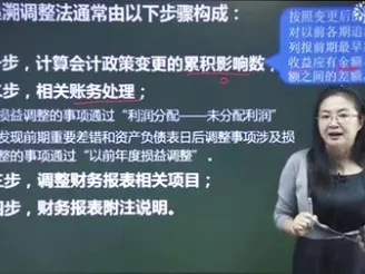 2015中级会计实务 第十八章 会计政策、估计变更和差错更正(1)_高清_...