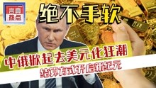 去美元化绝不手软!中俄达成新协议,用人民币和卢布结算已成趋势