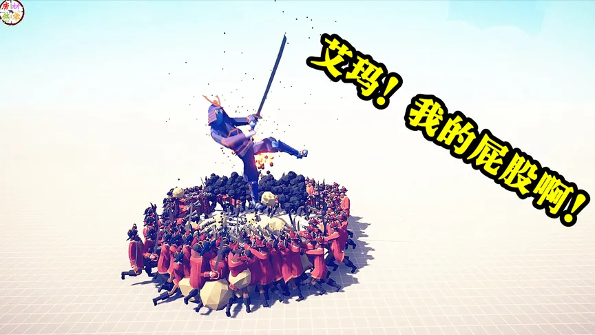 全面战争模拟器:海盗船长一起射击有多爽!武士直接被轰上天!