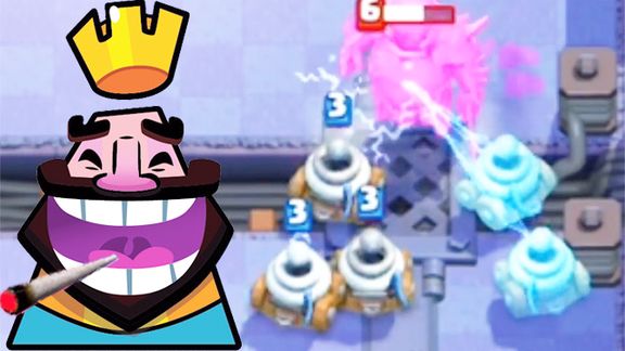 电击车小队给大家表演了一场闪电秀!《皇室战争》精彩时刻集锦