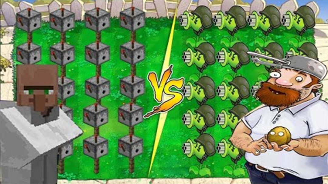 植物大战僵尸:我的世界版,植物都变成MC的角色了!