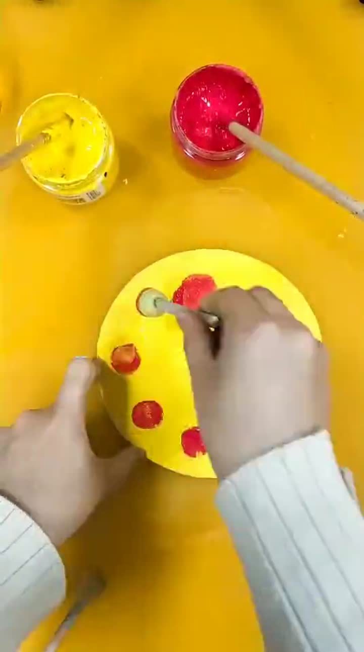 .教程准备水粉颜料黏土牛皮纸等材料...