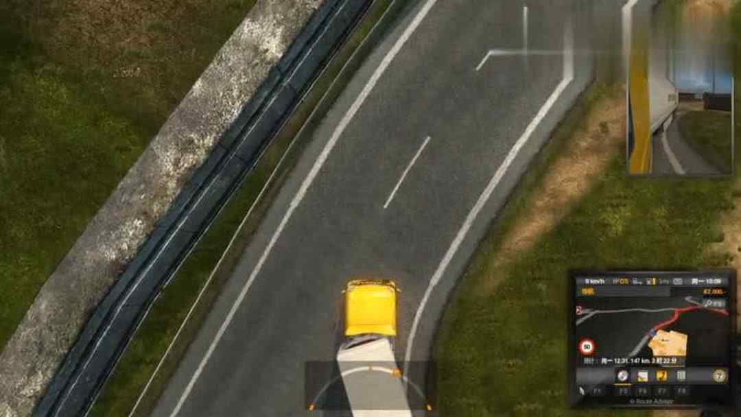 欧洲卡车模拟2:新手萌新操作,出门费了大半天!