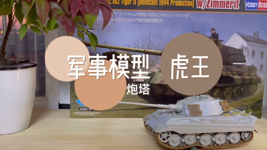 军事模型虎王 炮塔