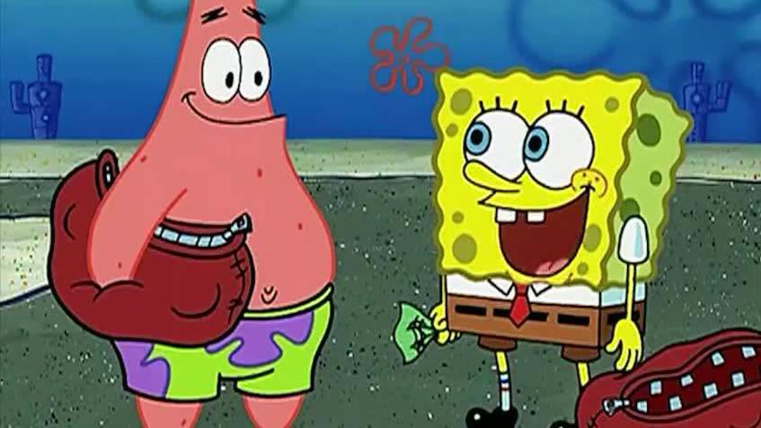 海绵宝宝和派大星受伤了,身上全是绷带,发生什么了