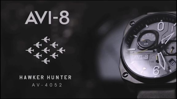 AV-4052逆行计时手表从著名的喷气式飞机中汲取灵感
