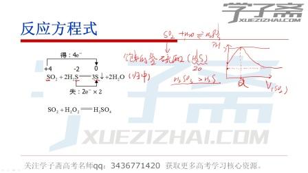 78高考化学方程式 二氧化硫与硫化氢反应