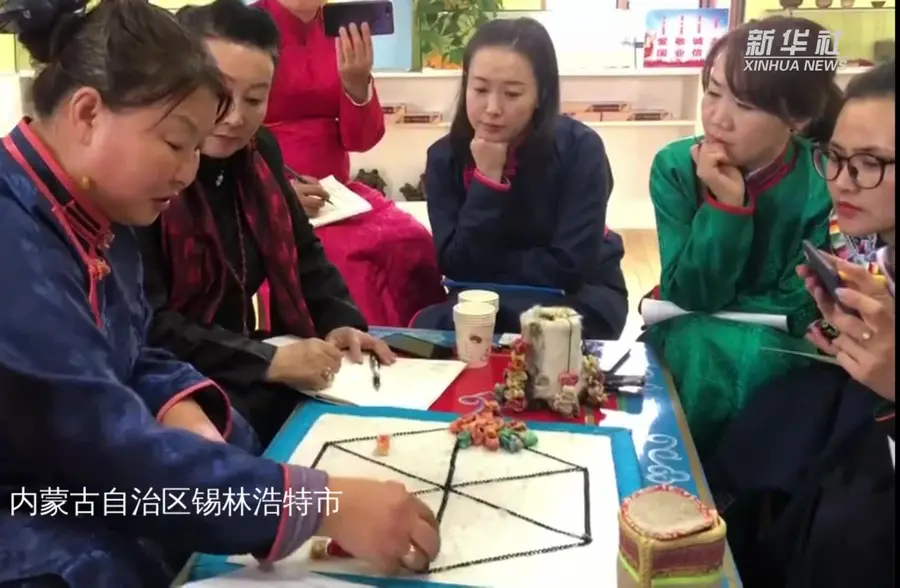 内蒙古活态传承蒙古族传统体育游戏沙嘎