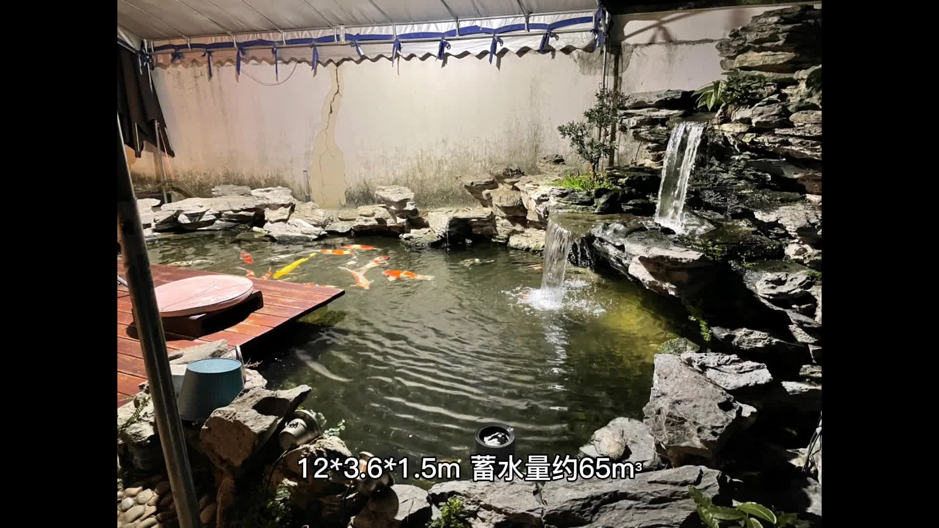 案例分享 || 65m³别墅庭院景观锦鲤鱼池过滤系统设计方案#鱼池过滤...