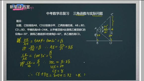 中考数学复习(102)中考必考题型:三角函数与实际问题