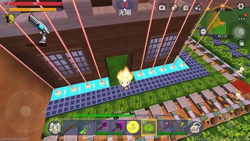 迷你世界建房子打怪物(游戏视频)