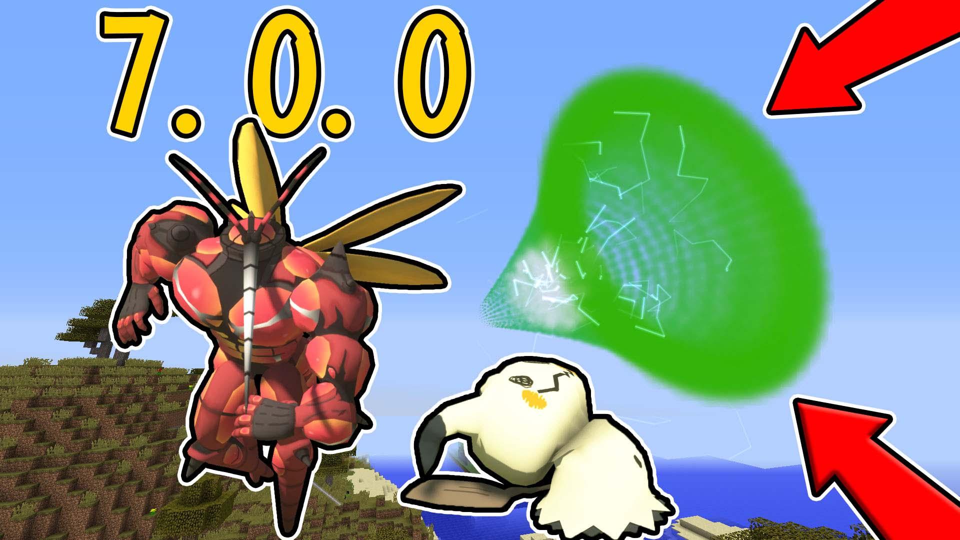 Minecraft 神奇宝贝更新7.0.0!特殊空间究极之洞、所有精灵全都有!