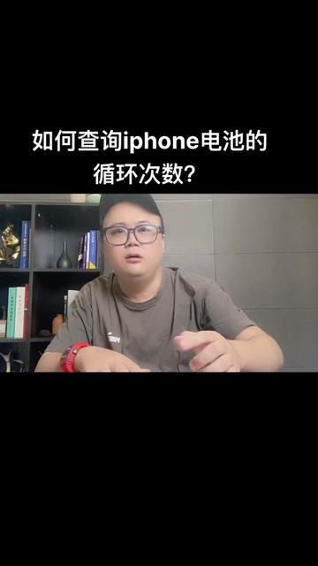 如何查询iphone电池的循环次数?