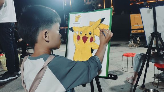 皮卡丘涂鸦