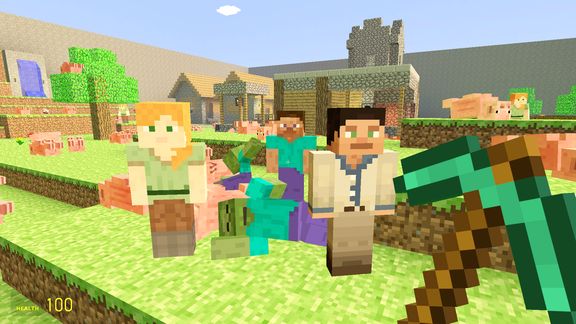 我的世界:僵尸入侵到我们村庄了?