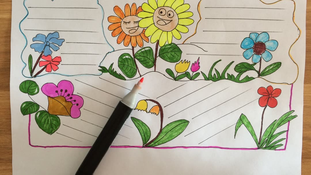 儿童手抄报模板,简单实用,帮孩子留好了!