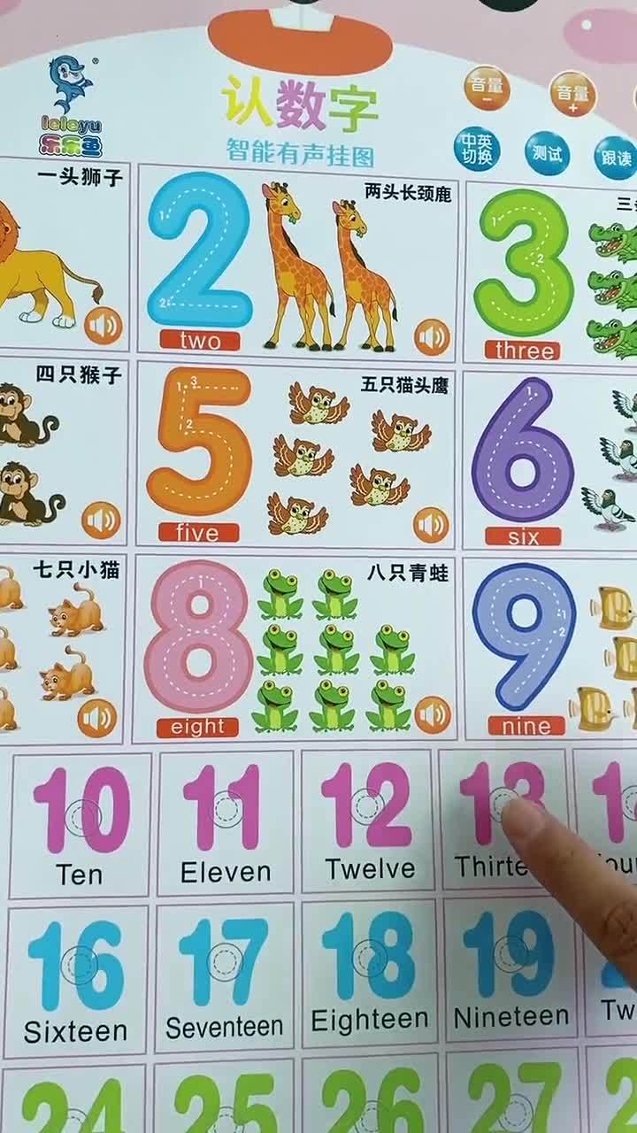 早教有声挂图,教宝宝认识数字