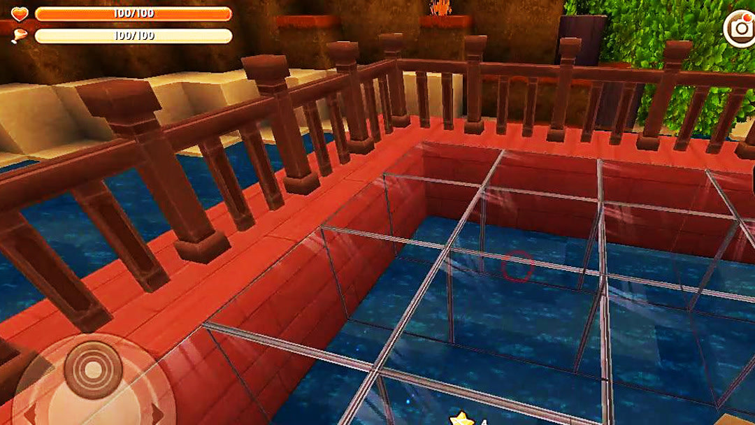 迷你世界湖面建造玻璃阳台,小浩教你怎么做木围栏