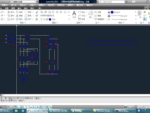 CAD2012电气设计绘图基础入门与范例精通(27集)10.2 三相异步电动...