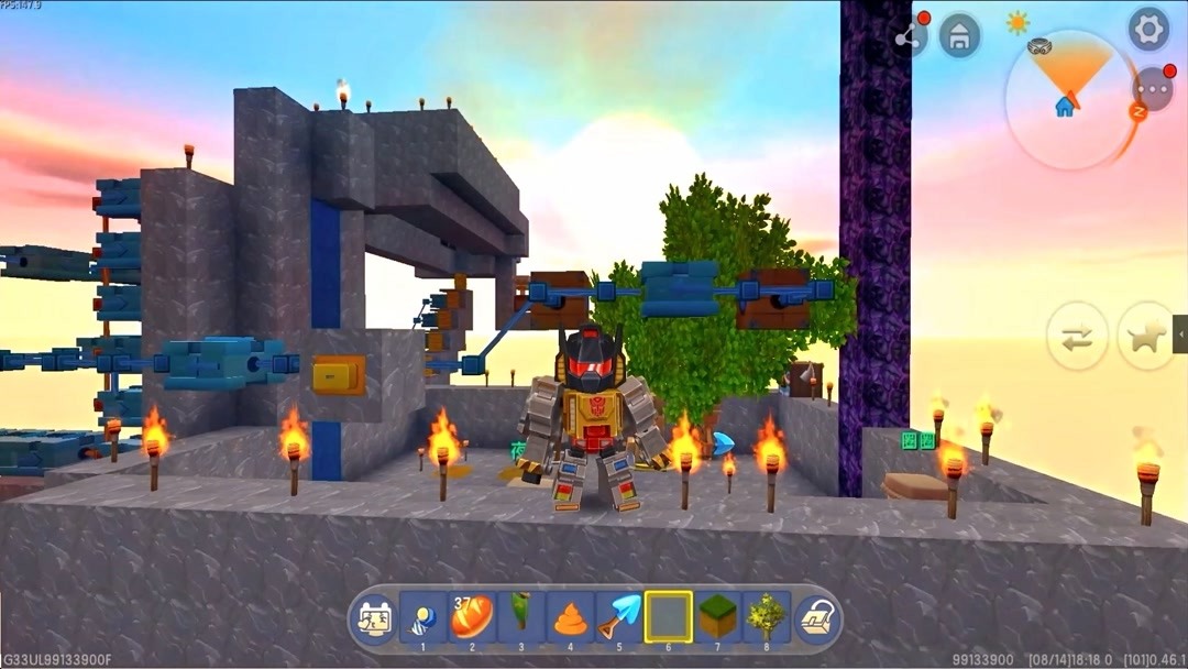 迷你世界全自动伐木机