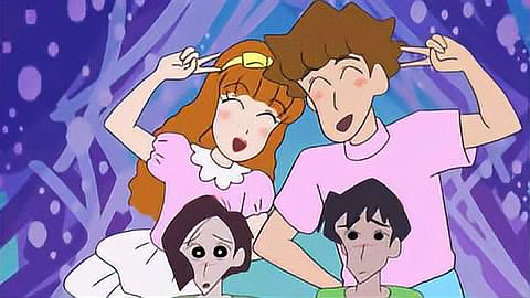 蜡笔小新:小新很喜欢好看的动画片