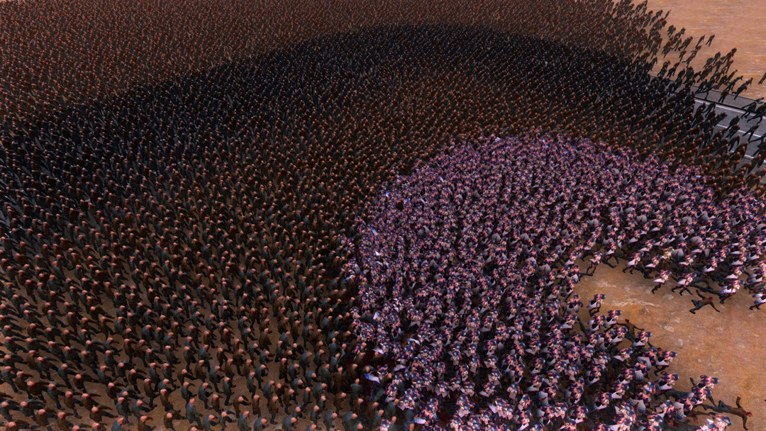 史诗战争模拟器游戏 看20个美女战士怎样迷倒20000丧尸的