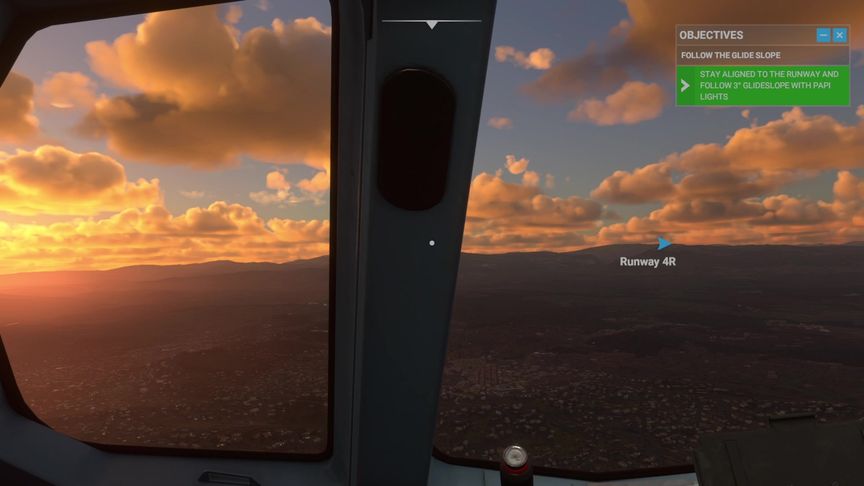 一起看晚霞吗 #模拟飞行 #软着陆 #晚霞