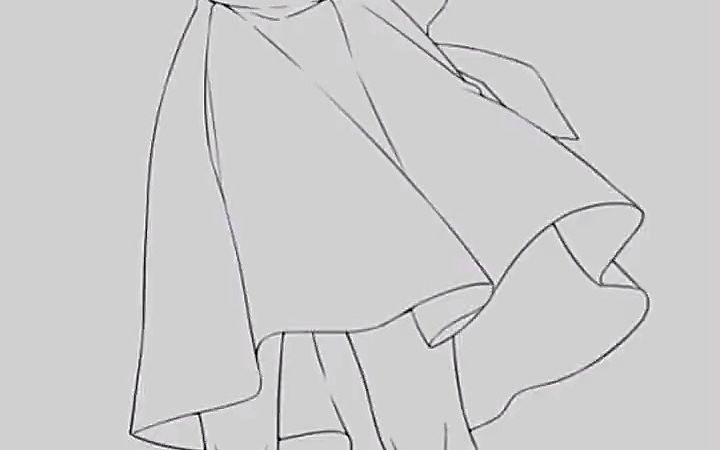 【插画视频培训】动漫插画女生的裙子画法