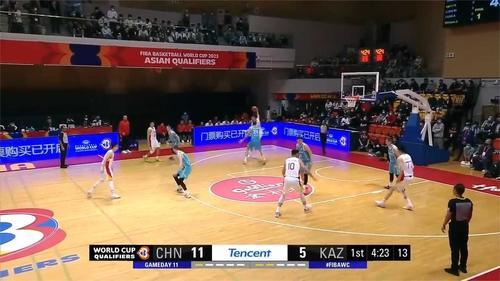 新帅首战!中国男篮力克哈萨克斯坦