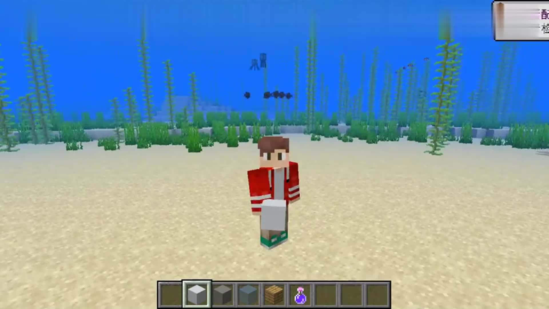 我的世界:水下建筑教程,做一个简单的海底别墅,好看还实用!