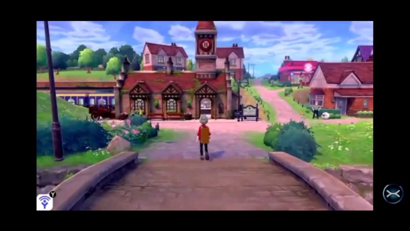 Switch《精灵宝可梦剑盾》第一城镇实机延时