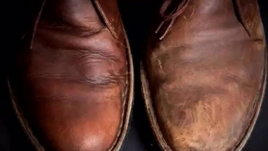 时尚皮鞋有了划痕,修复的5招,搞定!