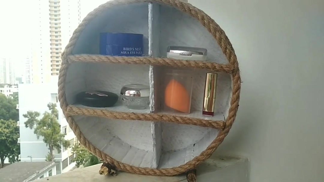 【手工作品diy废物利用】做法简单实用又好看的置物镜