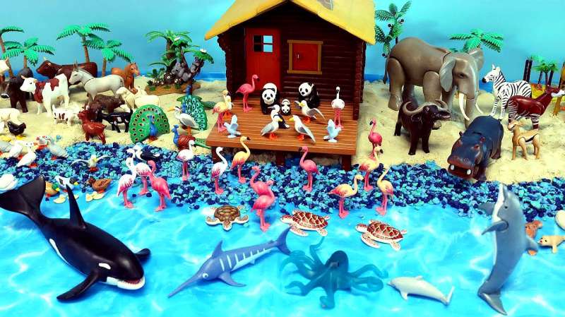 野生动物和海洋动物玩具模型