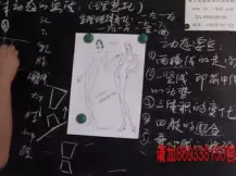 服装设计服装素描服装色彩图案款式图视频教程25人体动态