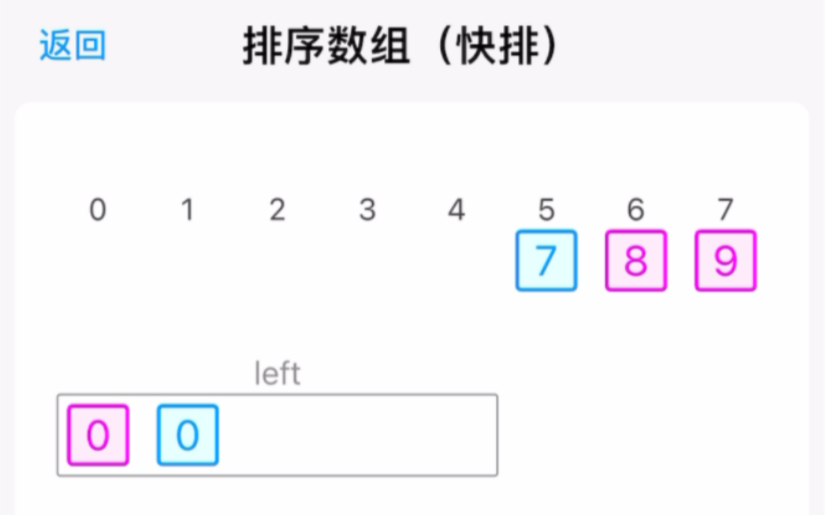 算法动画:快排