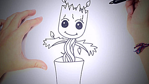 儿童简笔画:如何绘制卡通树 简笔画教学视频