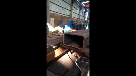 山东无缝方矩管生产场景演示