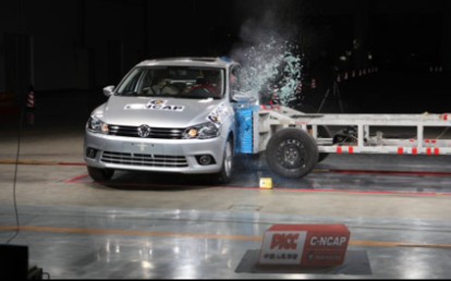 大众捷达CNCAP碰撞测试