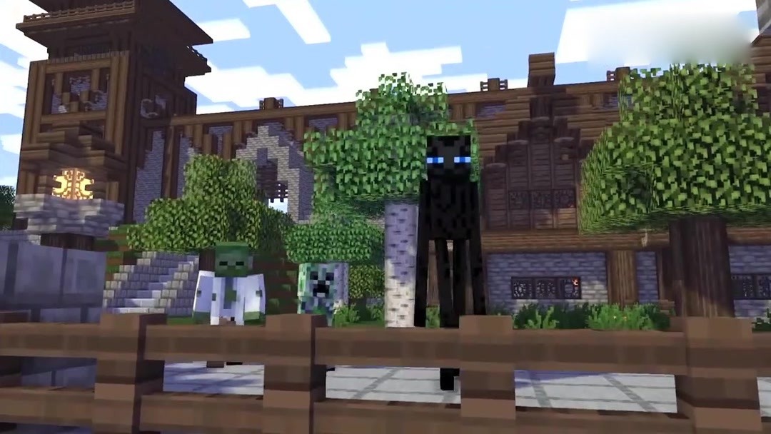 MC怪物学校《三傻历险记》:怪物们海上漂流,却遇上海啸龙卷风